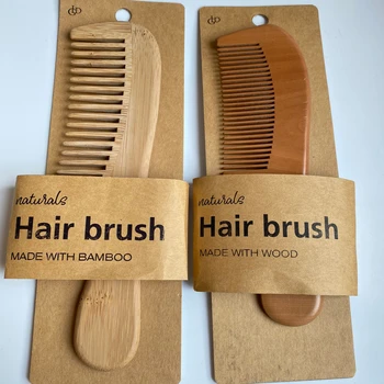 Factory Price Fsc Eco-friendly Biodegradable Bamboo Comb Wooden Comb ...