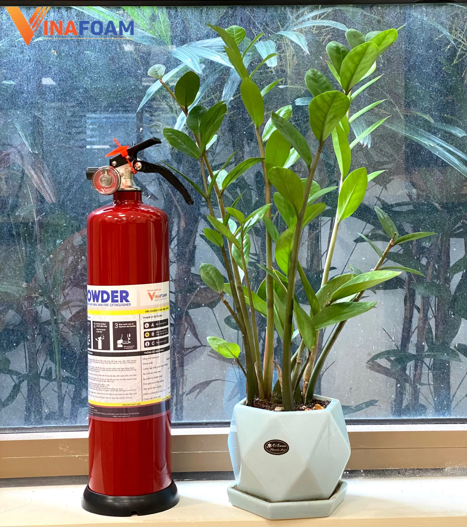 Fire Extinguisher 1kg ABC Dry Chemical Extinguisher for Multiple ...