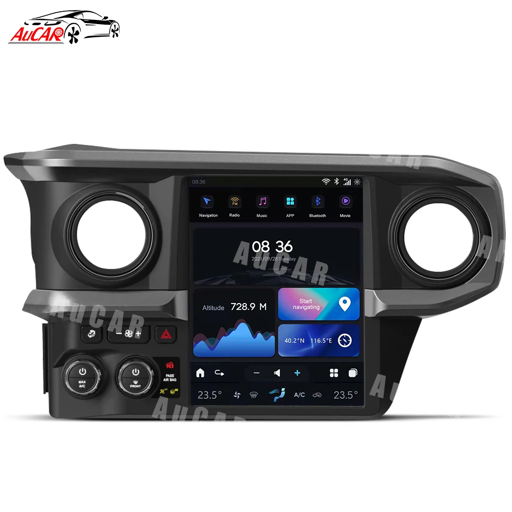 Aucar 12.1" Android 11 Touch Screen Car Stereo for Toyota Tacoma