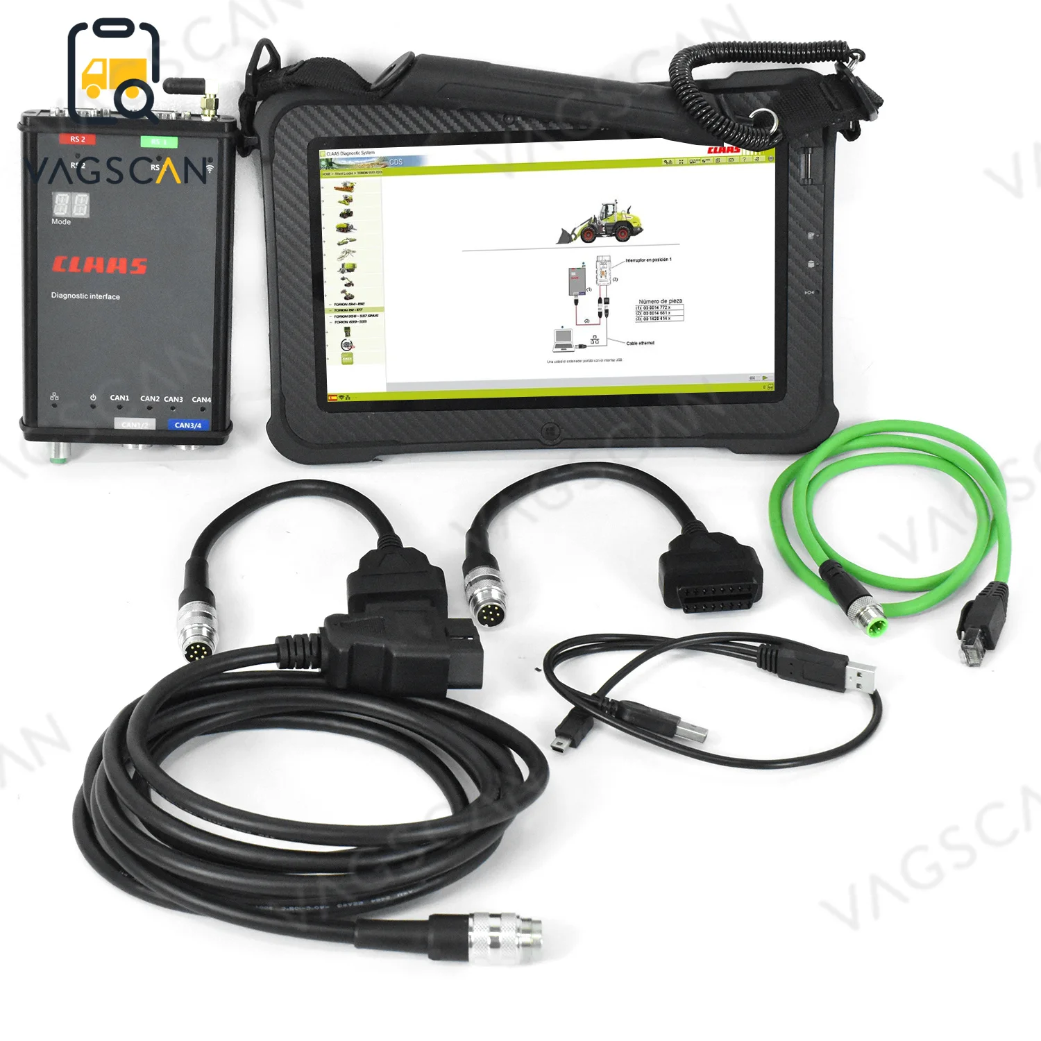 F110 Tablet for CLAAS 4 CAN - Diagnostic Tool & Wi-Fi Interface