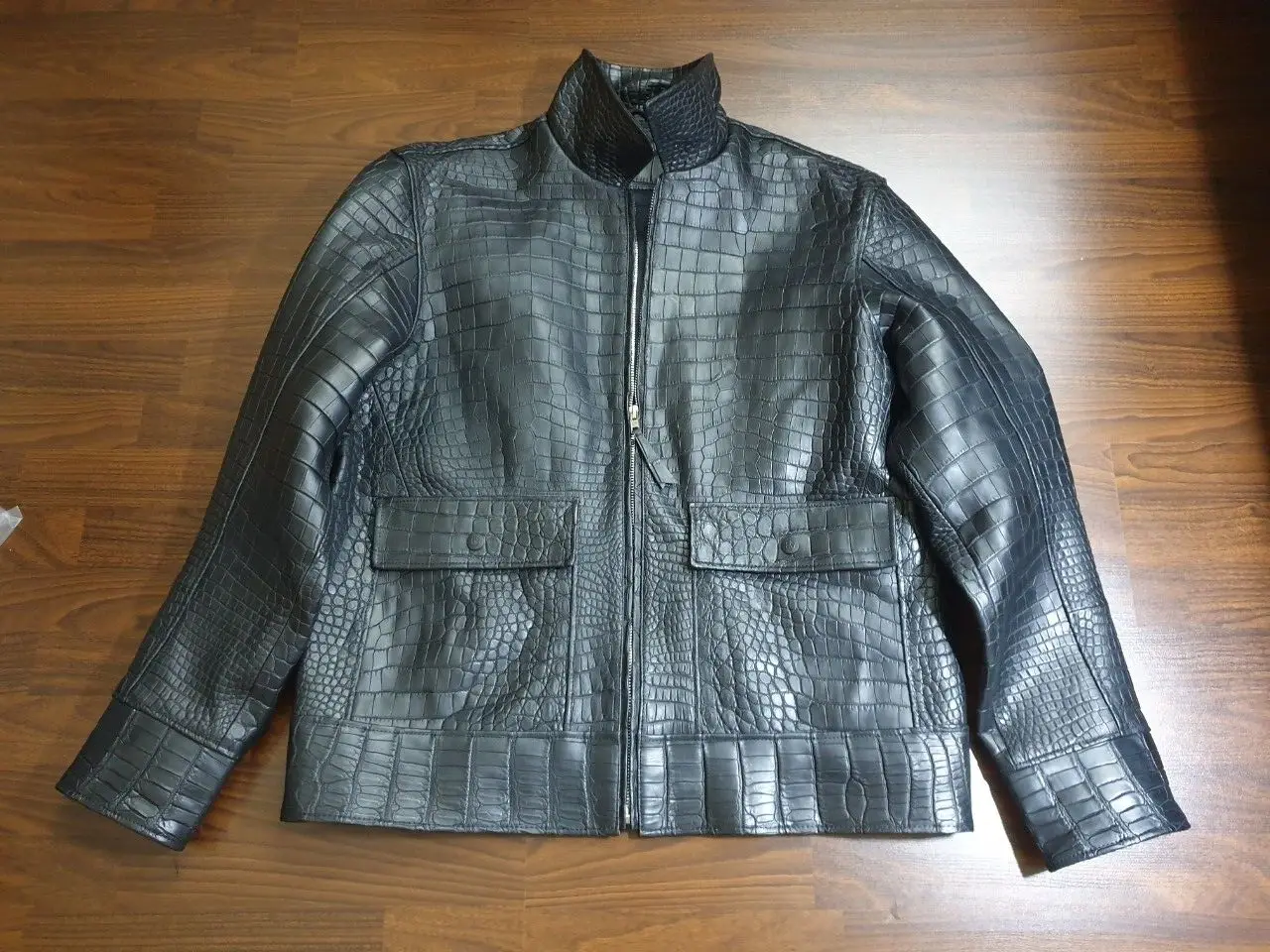 Shop Our Latest Design Jacket with Alligator Snakeskin