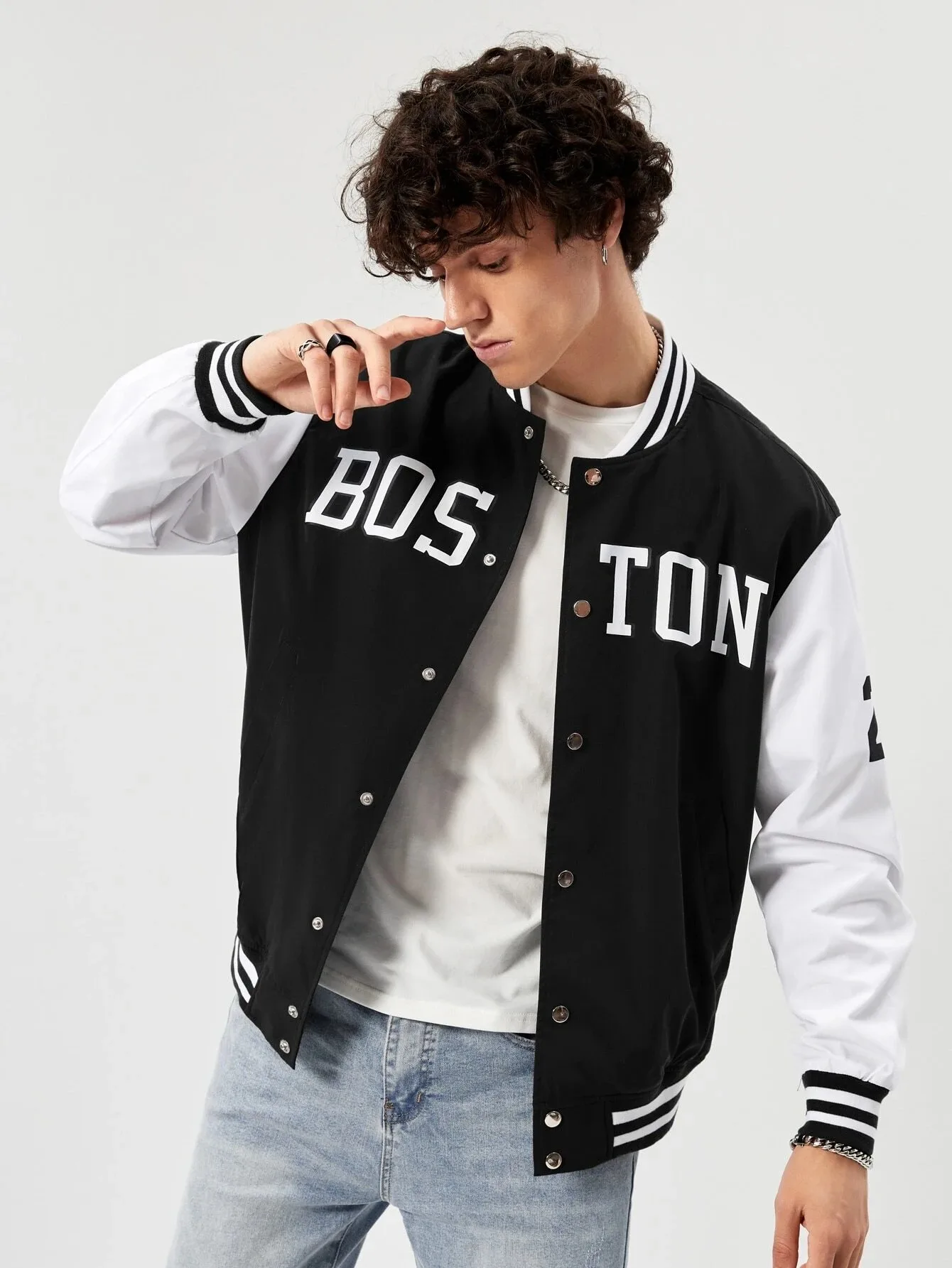 Men's Varsity Jacket Casual Style With Quick Dry Breathable And ...