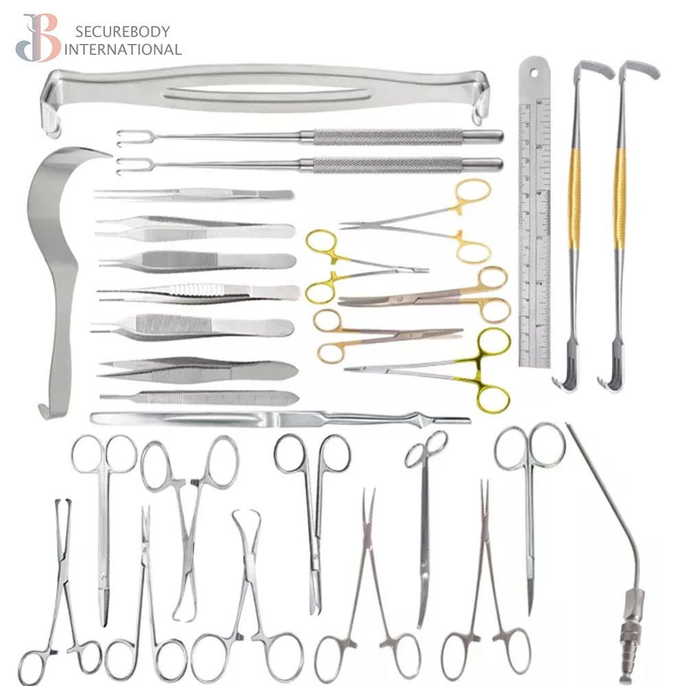 40 Pcs Rhytidectomy Instruments Set Facelift Plastic Surgery ...