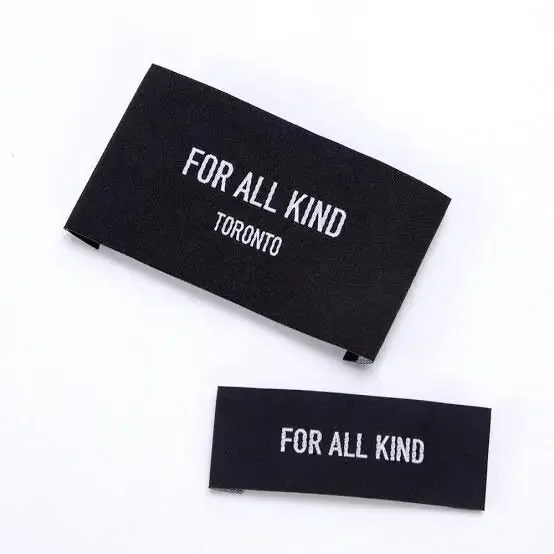 New Design Custom Brand Logo High-density Garment Neck Label Clothes ...