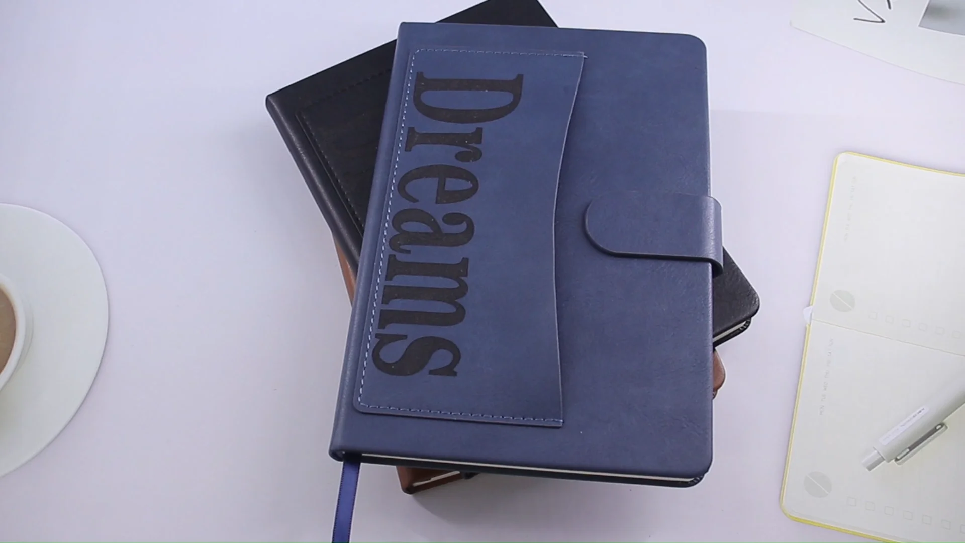 Classic Design 2024 Custom Diary Self Care Journal A5 Leather Notebook ...