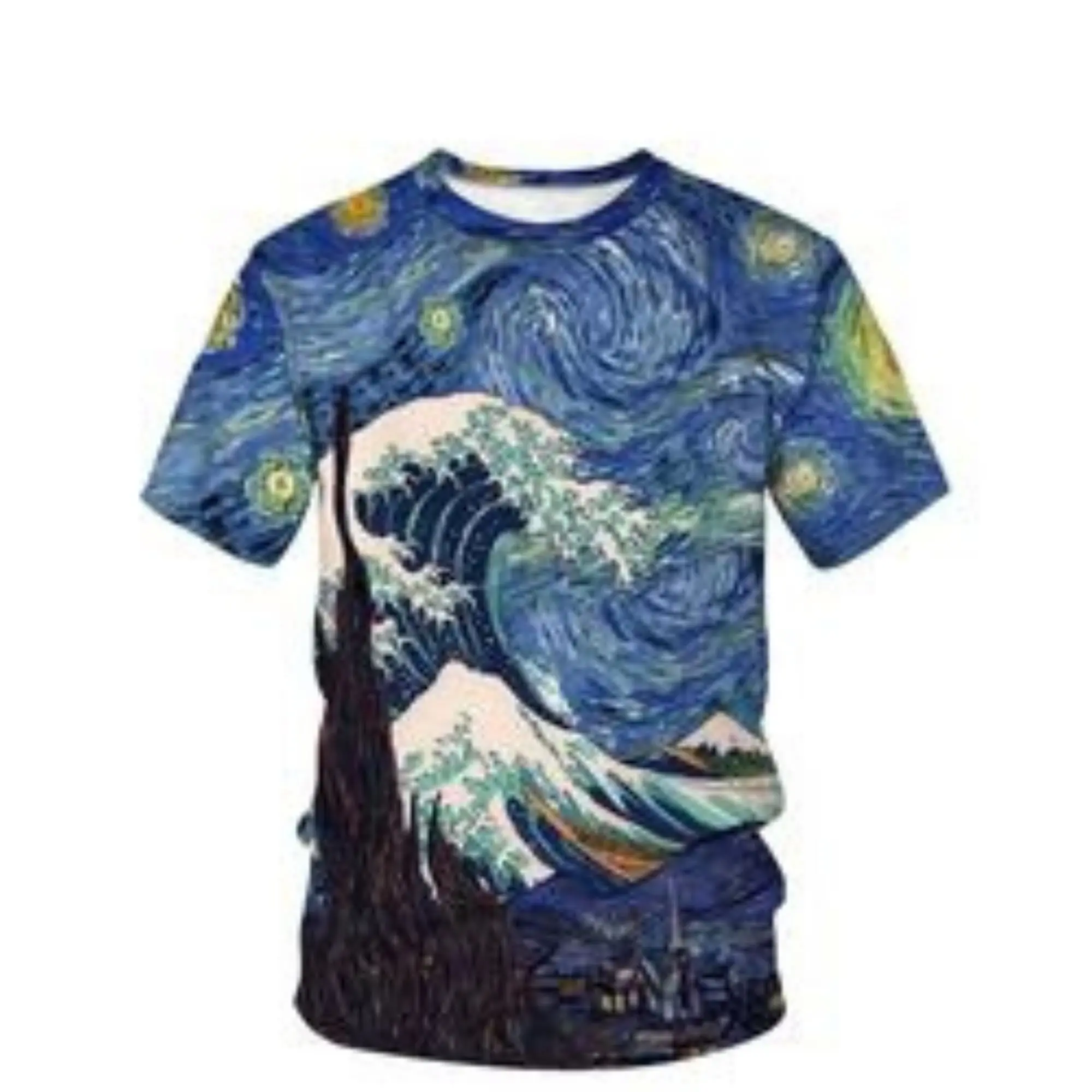 Oem 3d Printing Man Sublimation Cartoon Print T Shirt - Buy T Shirt Men ...