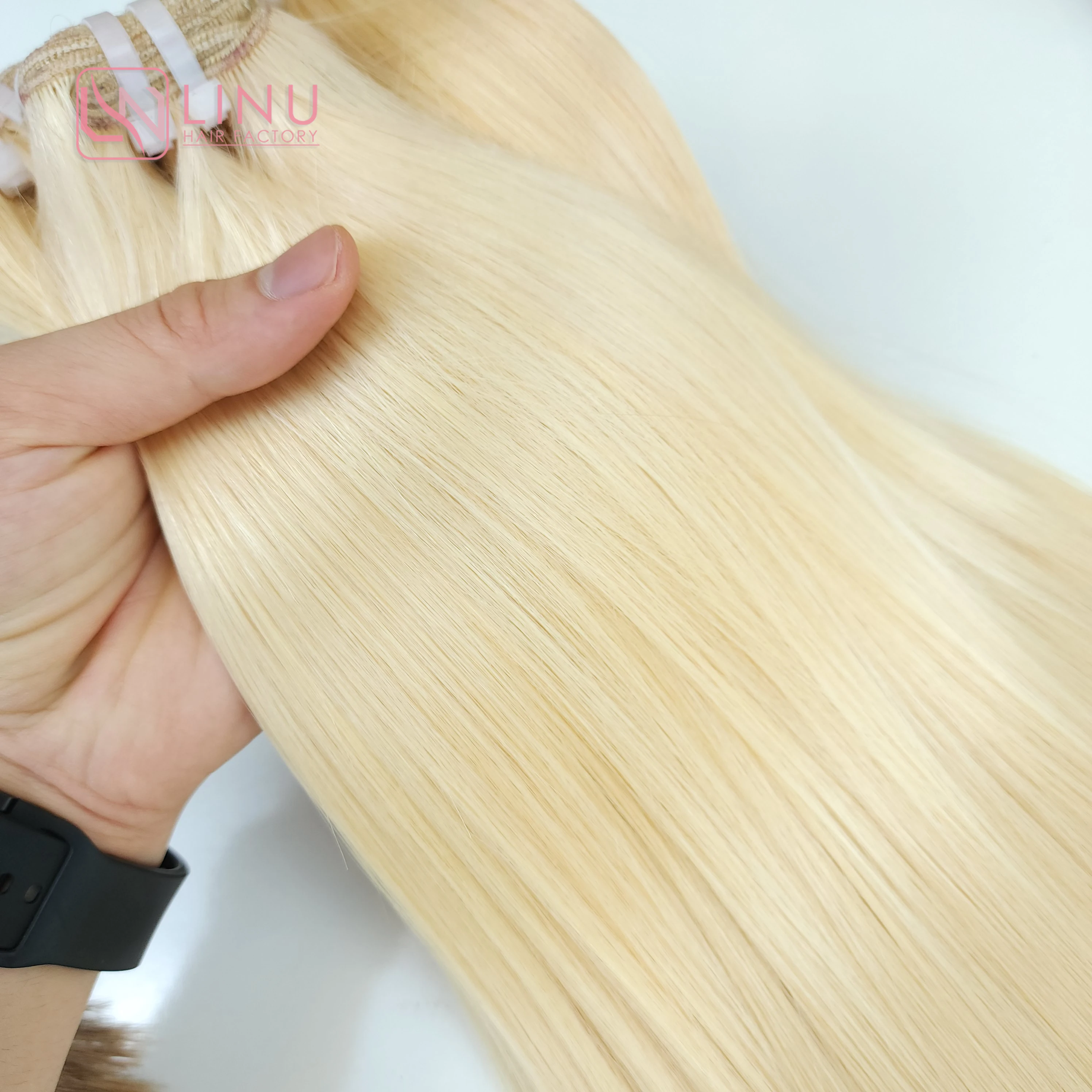 Modern Light Color Bone Straight Easy To Style | Raw Hair Genius Weft ...