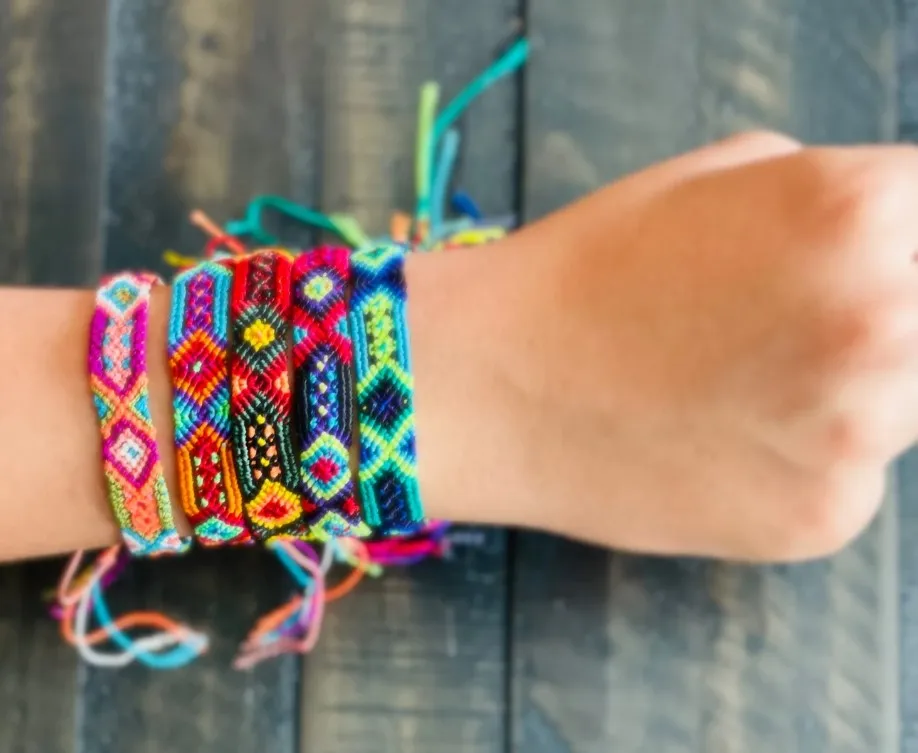 Colorful Unisex Braided Rope Wristband,Adjustable Rope Bracelet,Autumn ...