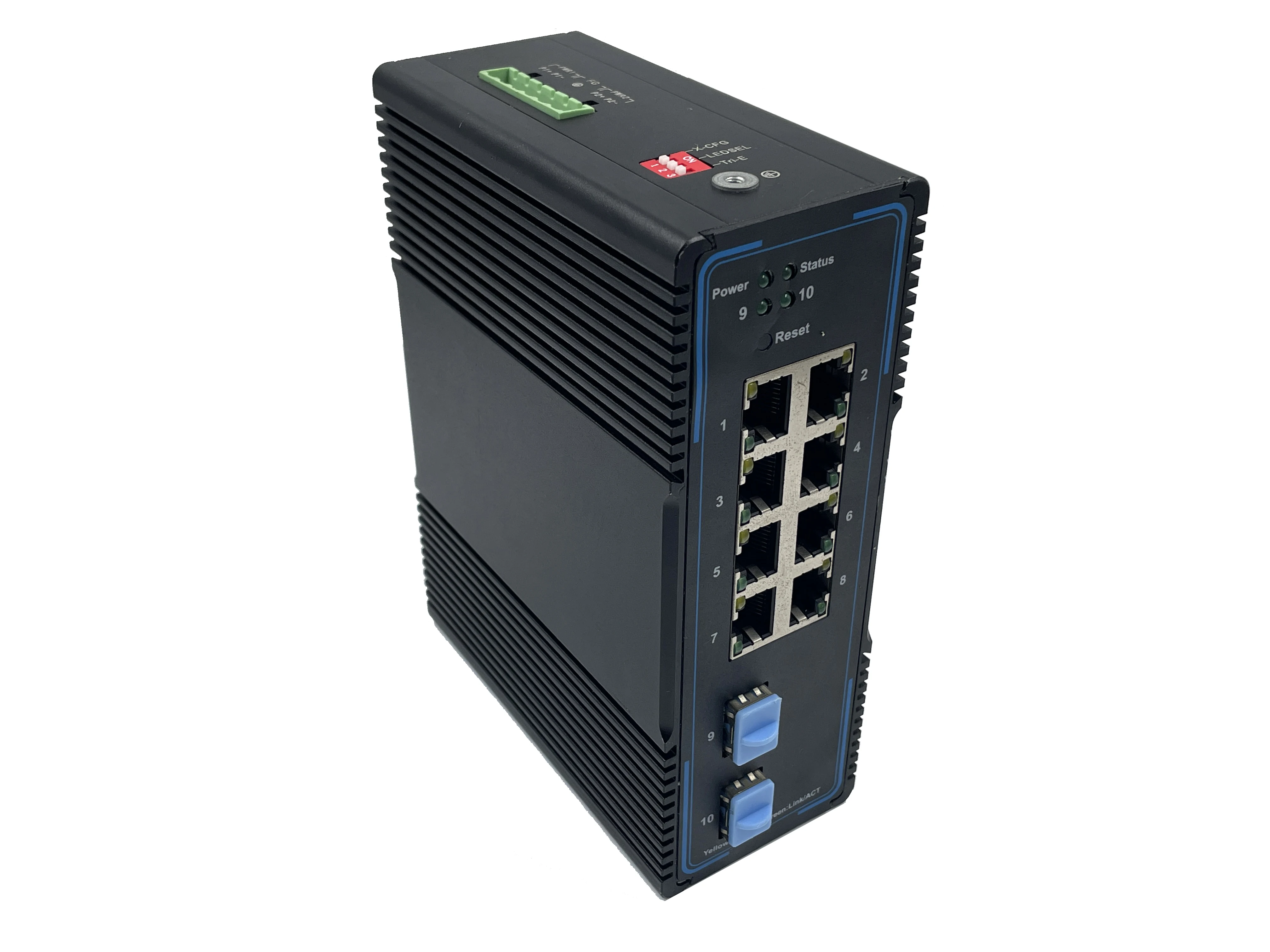 Unmanaged Industrial Switches Downlink 8 * 10/100/1000Base-T Ethernet ...