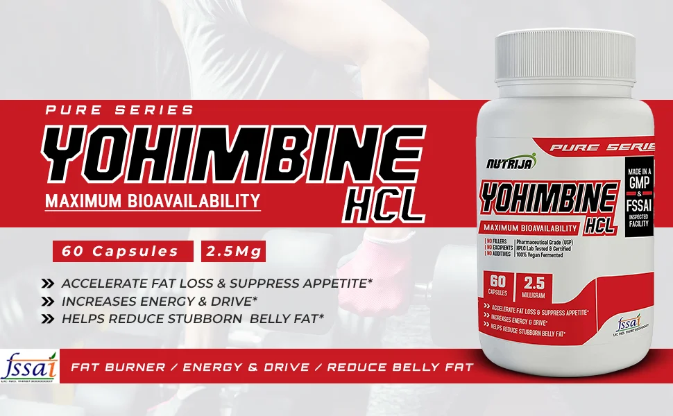 Yohimbin Hcl 2.5mg [strength & Potent Fat Burner] - Pack Of 60 Capsule ...