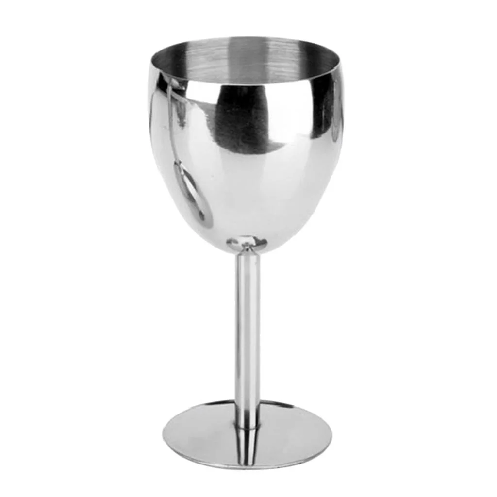 Stainless Steel Wine Goblet Glasses Classic Design High Quality Goblets ...