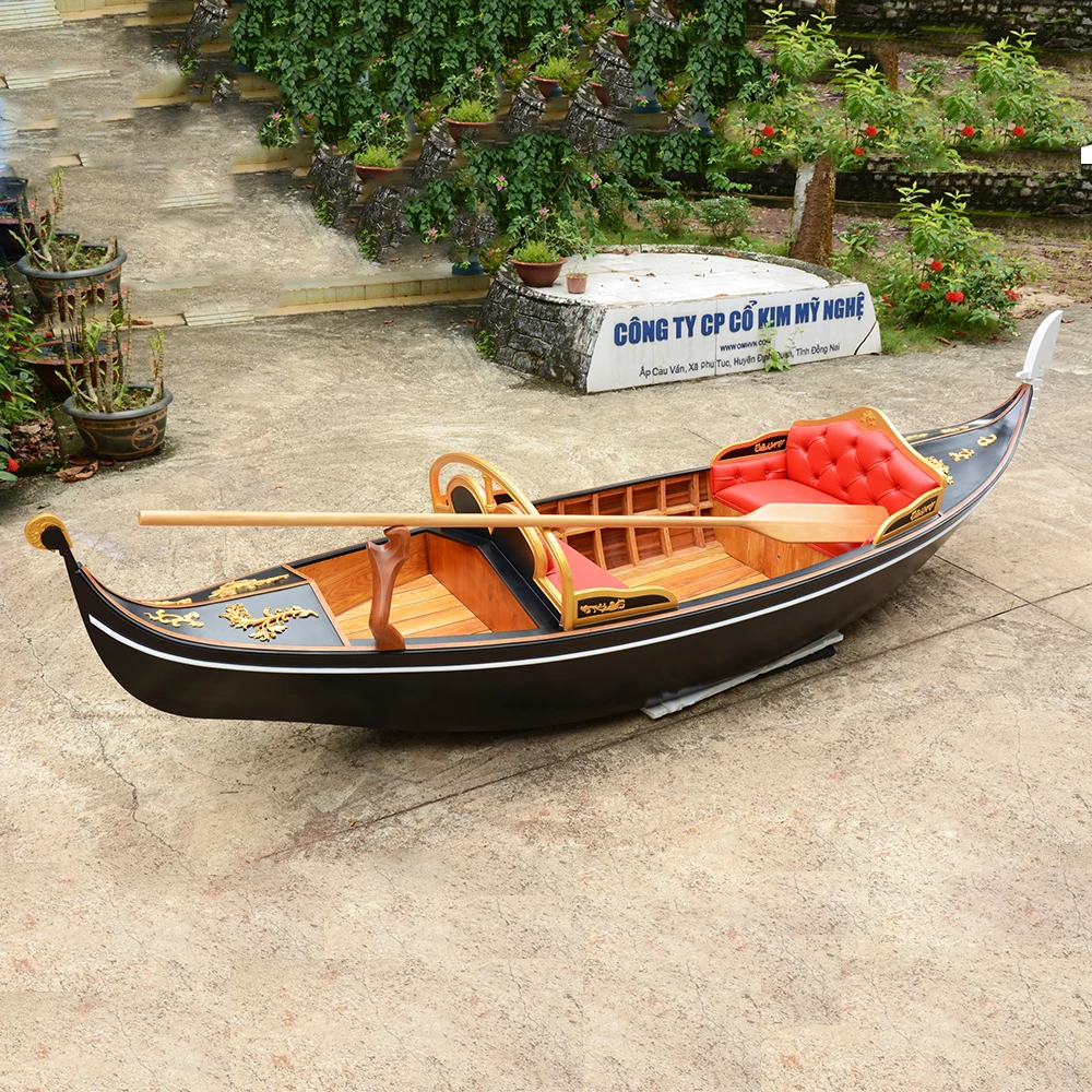 Venetian Gondola Real Boat 15 feet custom made with paddle for lake ...