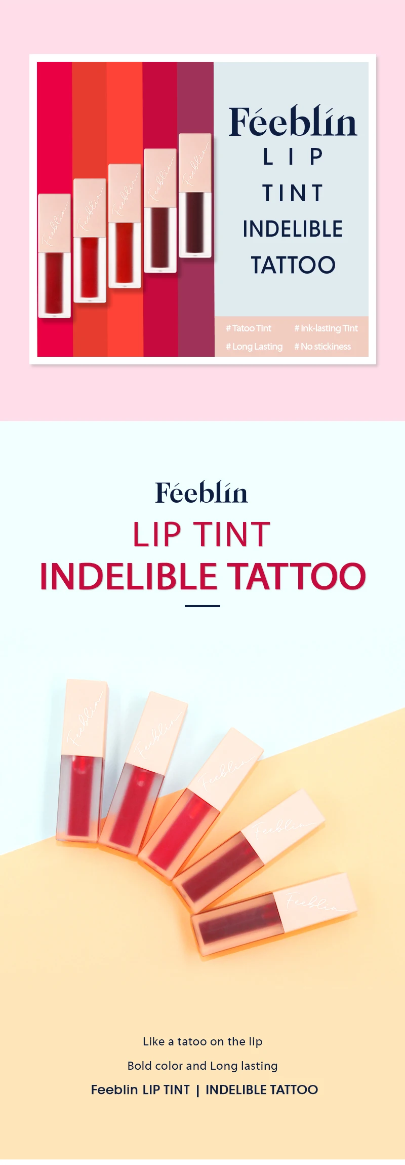 批发oem/odm Feeblin唇色不可磨灭纹身韩国化妆品唇部化妆纹身持久私人标签 - Buy 化妆和工具化妆口红化妆品唇彩唇彩持久色彩韩国 ...