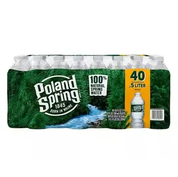 Poland Spring 100% Agua De Manantial Natural/botellas De Agua Nestlé ...