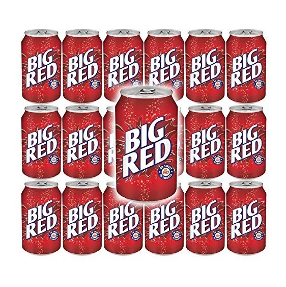 Original Big Red Soft Drink Can Pack 33cl Big Red 355ml Can Cold Drink ...