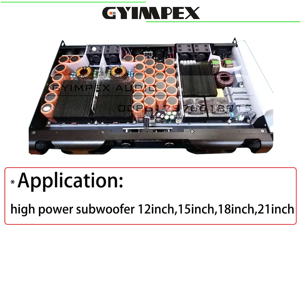 Yimpe 900W 1U Class D PFC Digital SMPS Power Amplifier DX09