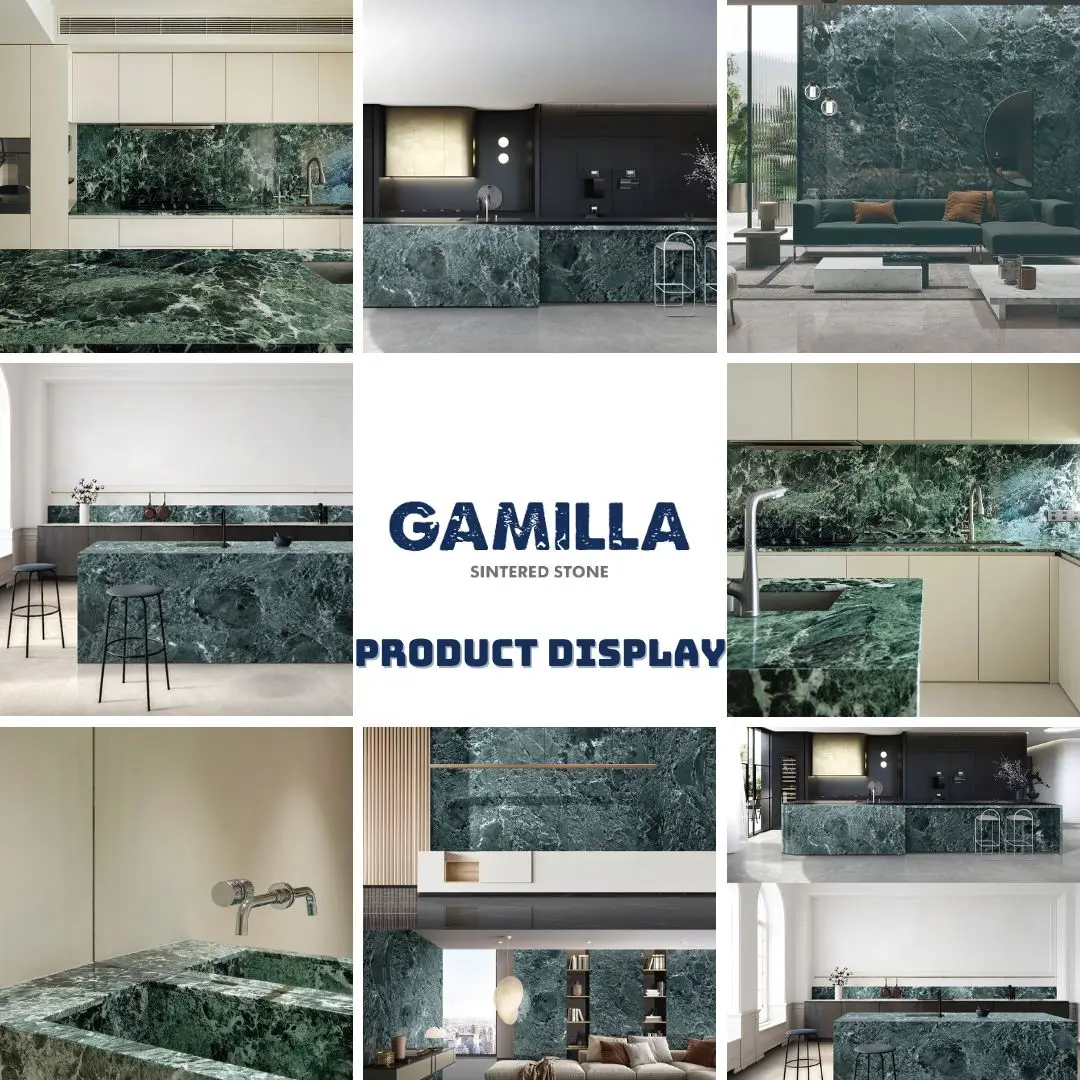 Sintered Stone New Green Big Slab Sheet 1600*3200*6 Dry Particle Polish ...