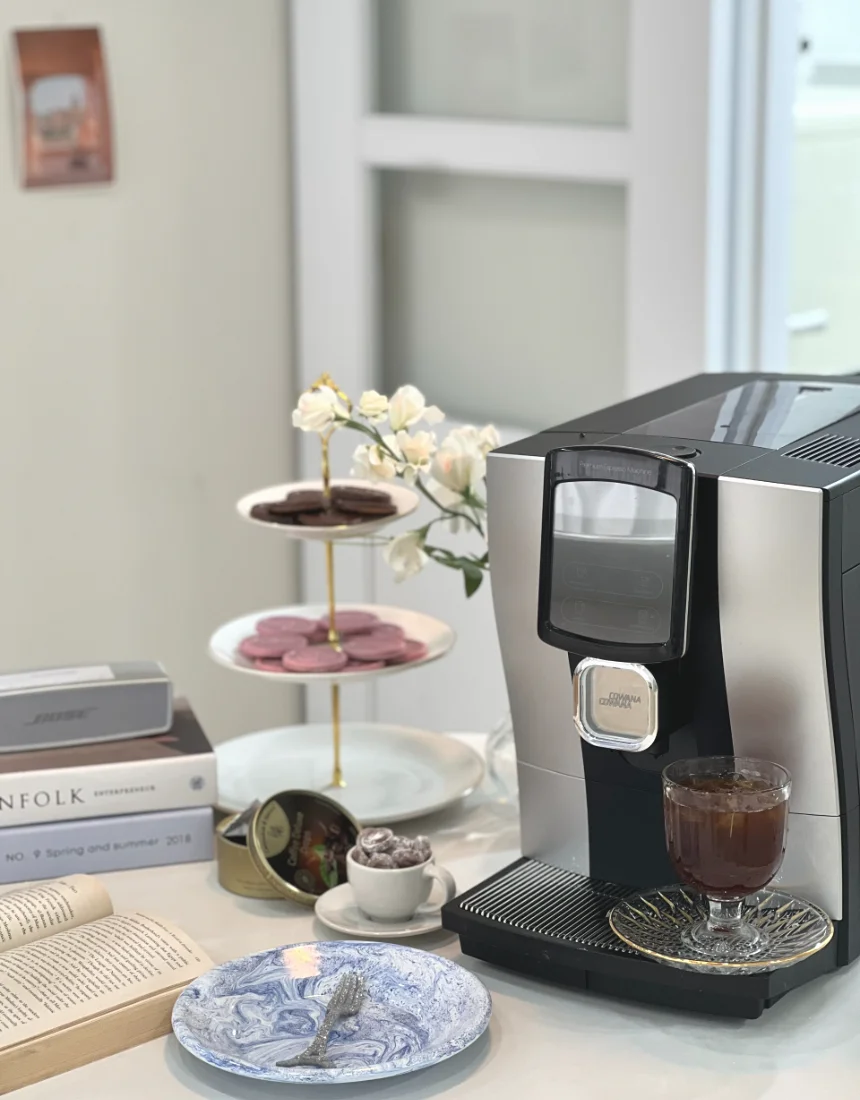 TREVI Titanium Black Espresso Machine - Perfect at Home