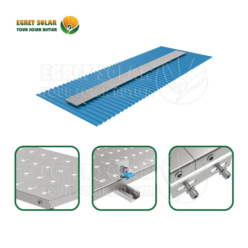 Solar Roof Walkway Mounting System for Panel Installation and ...