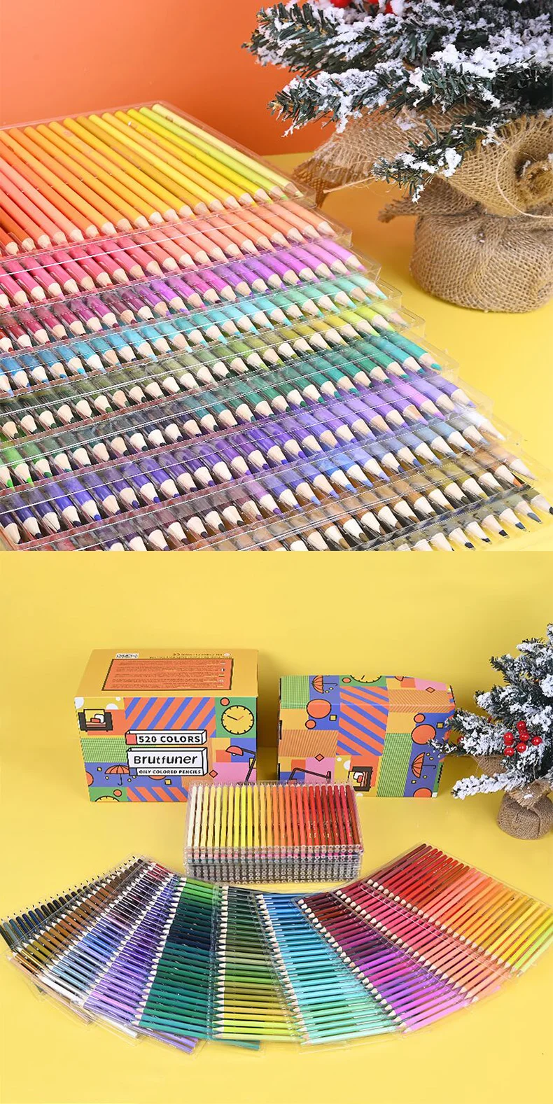 260 Colors Drawing Set Artist Painting Wood Paper Colored Pencils ...