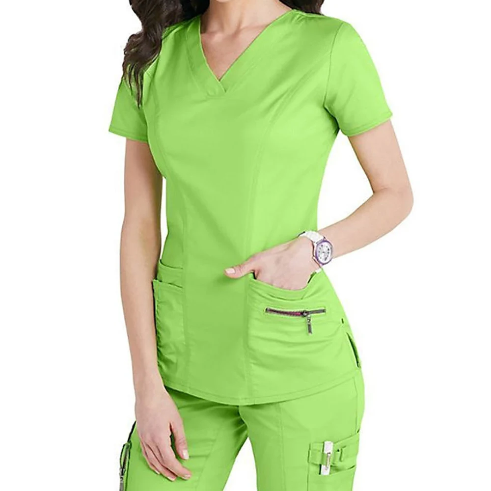 Lab Coats Style Nurse Uniforms Reina Scrubs Set Hospital Wear Wholesale