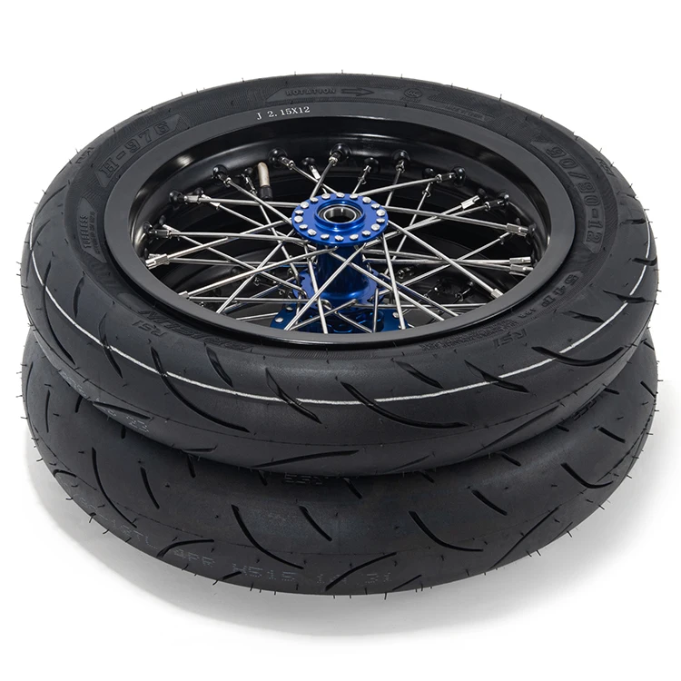 12" Supermoto Wheel And Tire Set For Surron Light Bee / Segway X160 ...