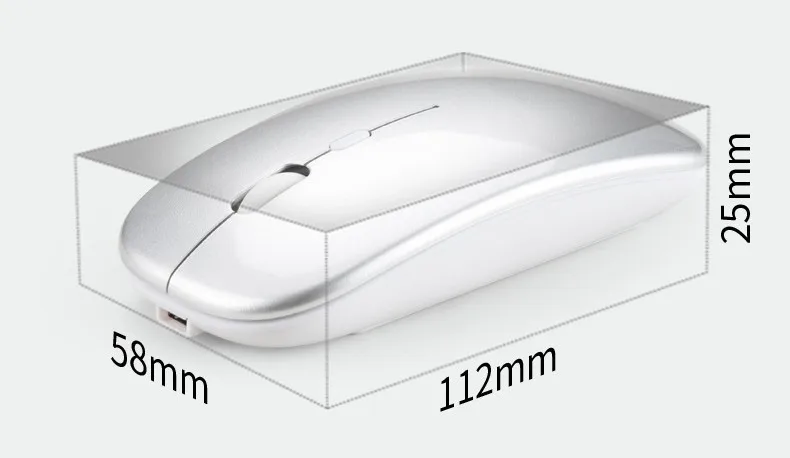 Oem Slim Silent Rgb Mouse Rechargeable Wireless Mouse For Pc/computer ...