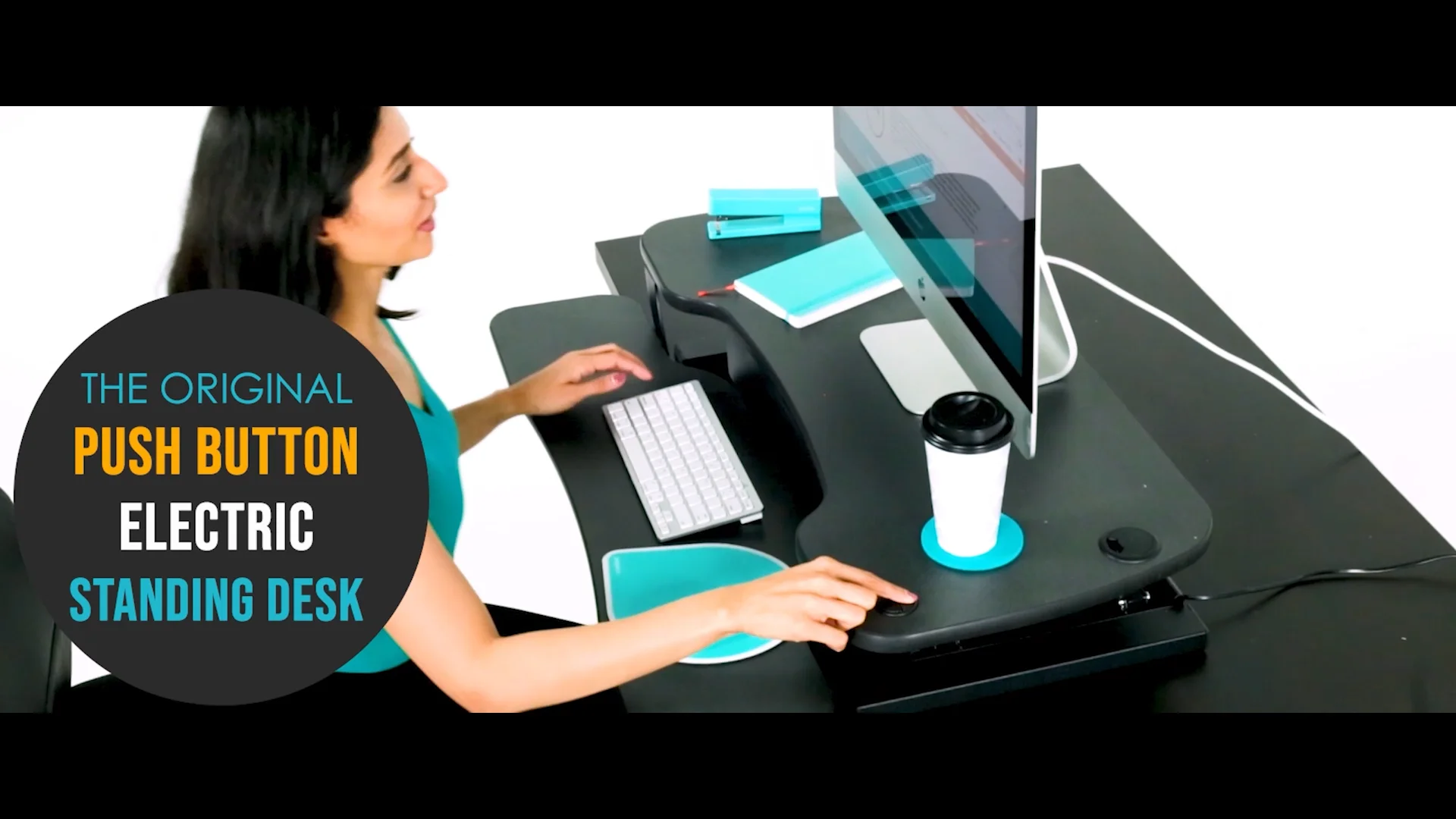 Versadesk Electric Standing Desk Converter,Powerpro Height Adjustable ...