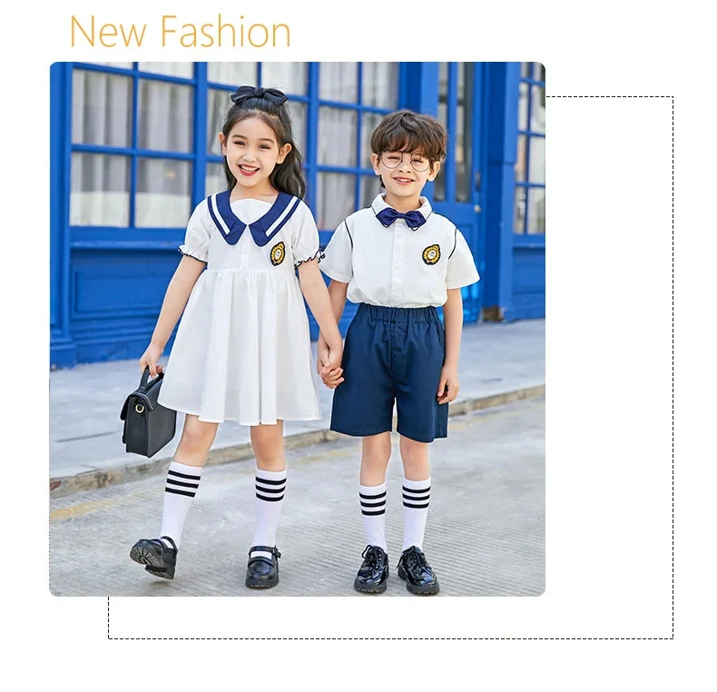 Customized Kindergarten Uniforms Summer British Style Children's ...