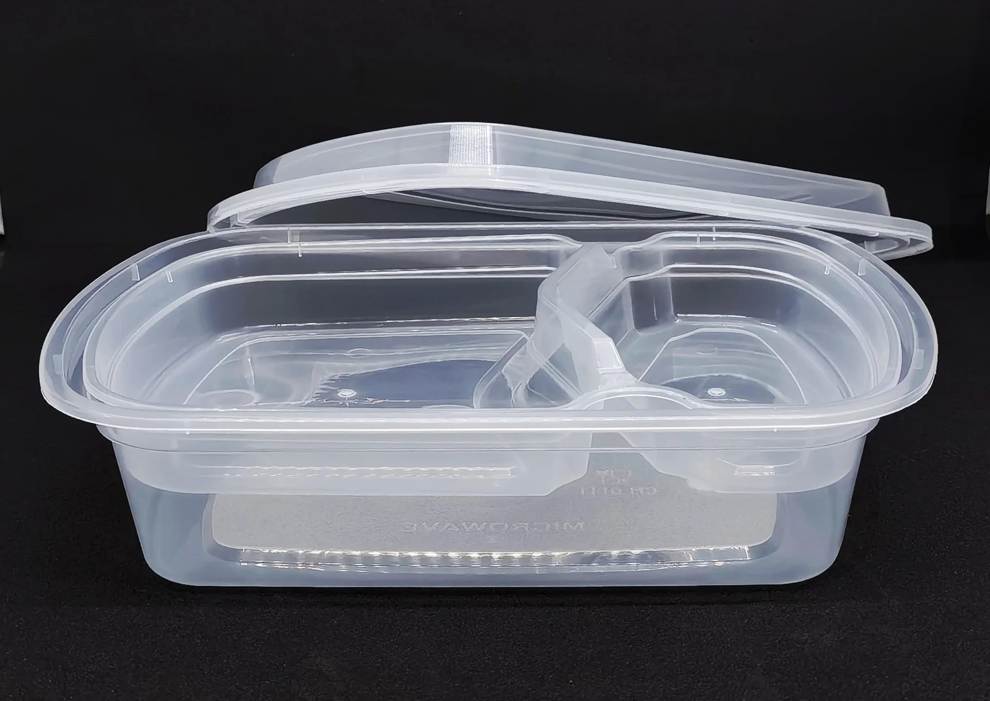 Microwavable Disposable Plastic Container Packing Use PP Rectangular ...