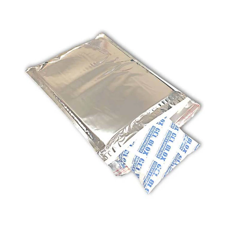 Large Silver Metallic Foil Cool Mailing Self Seal Insulated Thermal ...