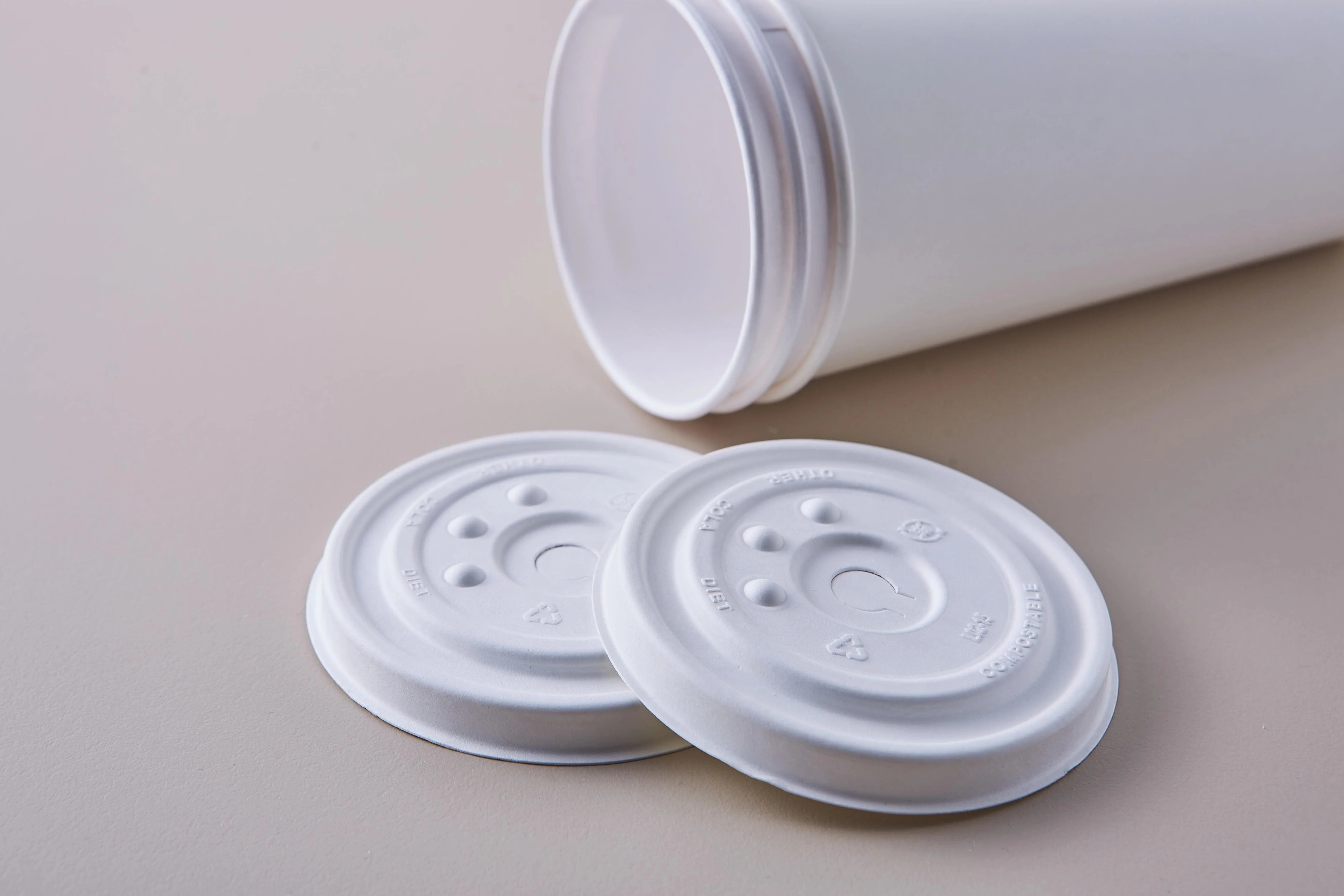 Fiber Cold Beverage Cup Lids Biodegradable Paper Cup Lids - Buy Tea Cup ...