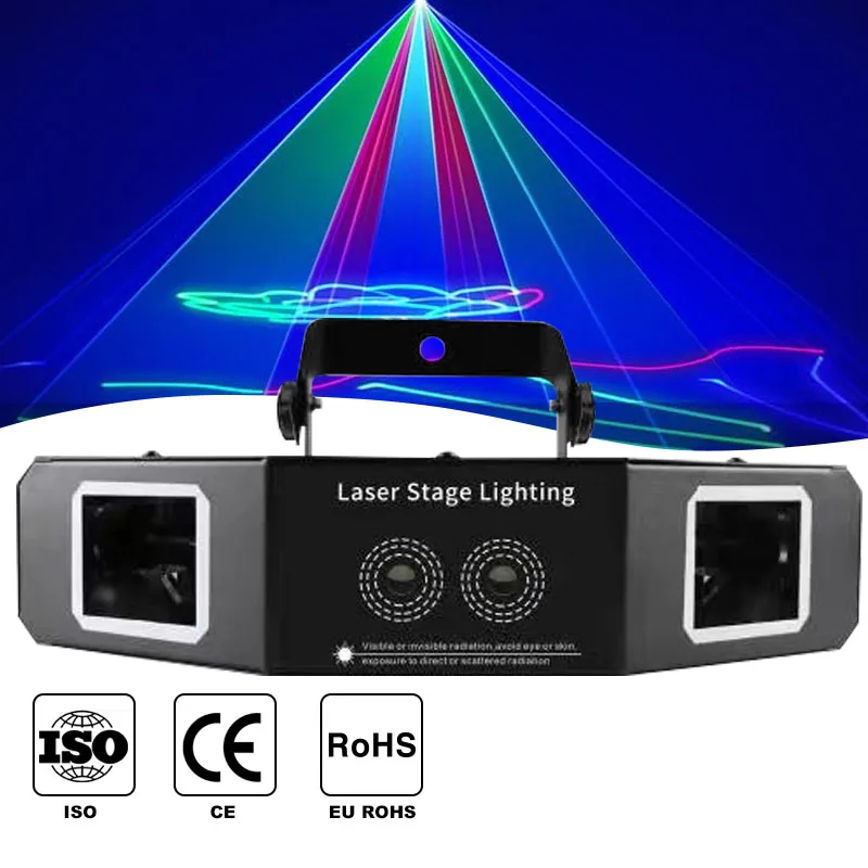 4 Beams Patterns Rgb Laser 4 Eyes Full Color Led Stage Laser Light For ...