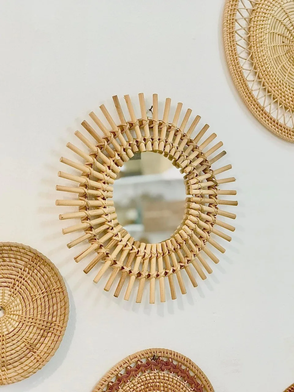 Eco Friendly Oem Colorful Wood Japandi Decorative Yellow White New Year ...