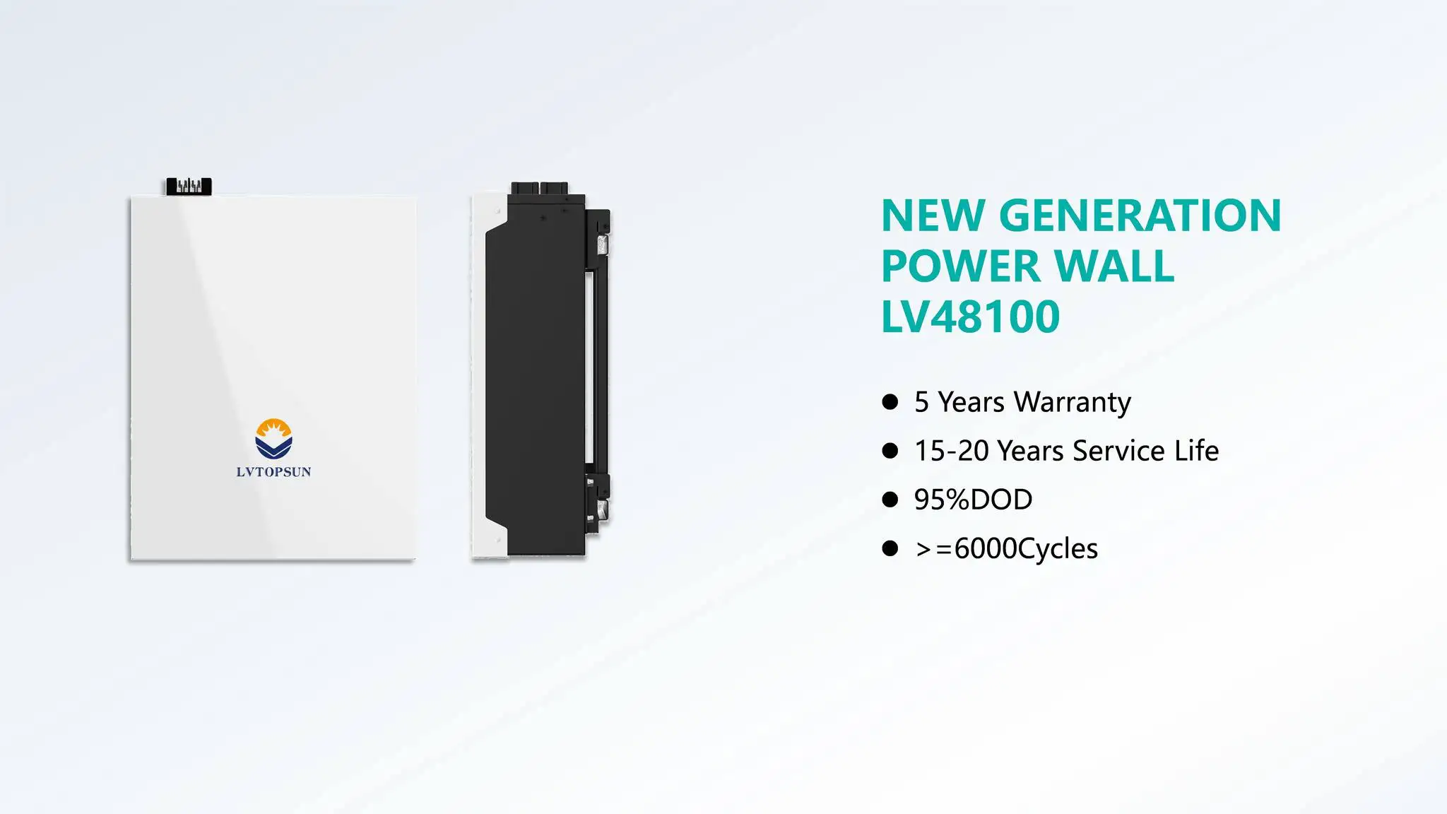 Lvtopsun Energy New Product Home Lithium Battery Solar Storage 2.4kwh ...