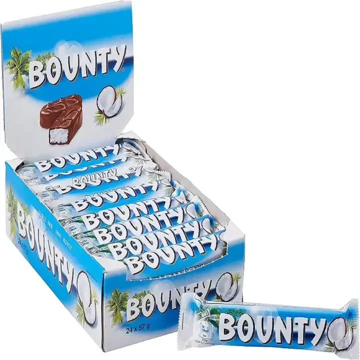 Bounty Chocolate Bar,Coconut Chocolate Bars Box Sweets Treats Candy ...