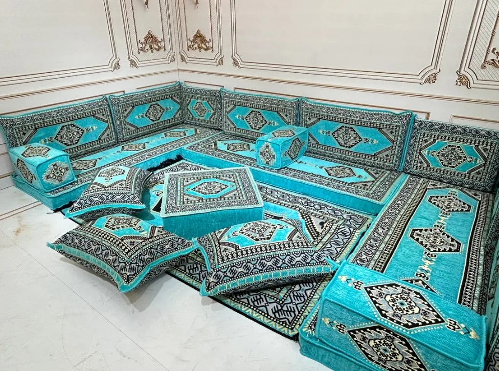U Shaped Arabic Sofa - 1 Set Of 19 Pieces - What's Included In The ...