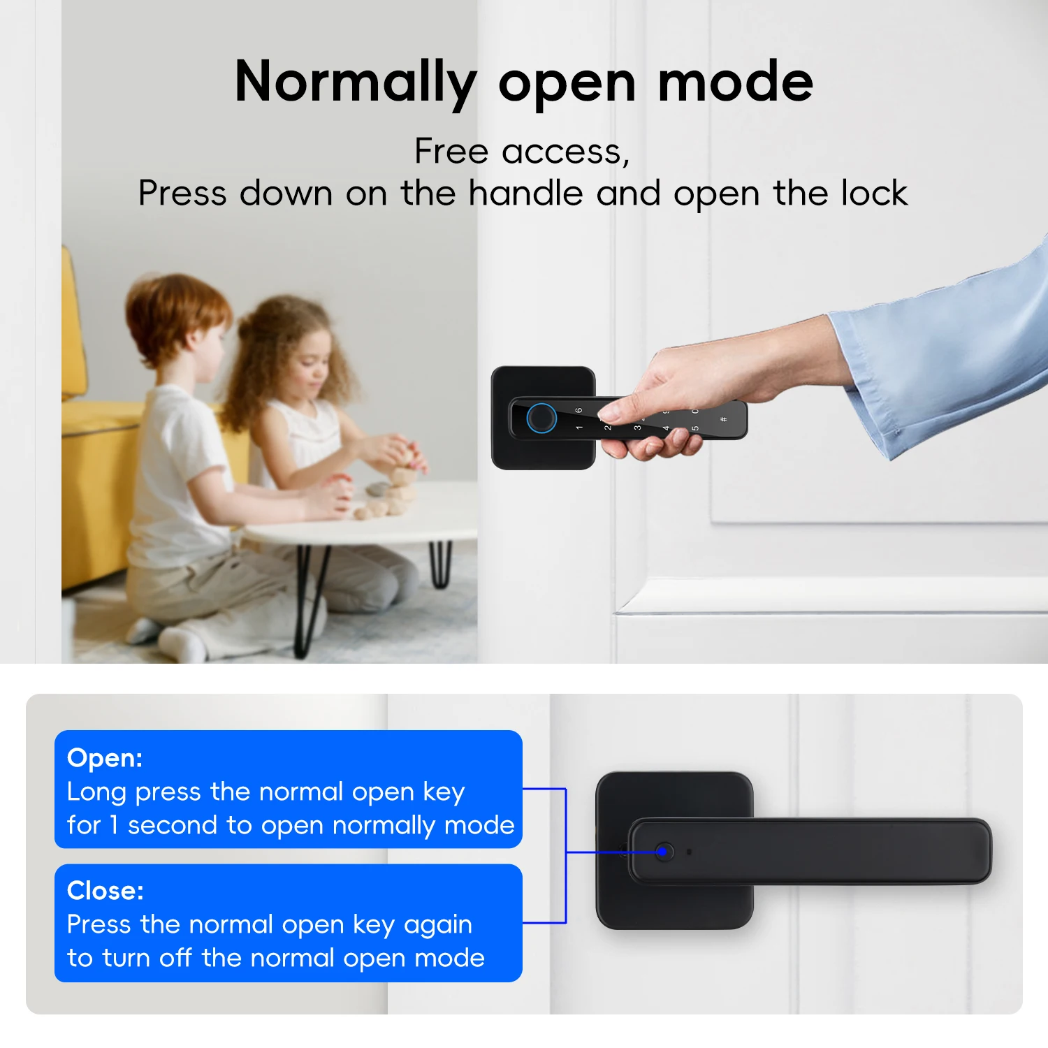 Automatic Deadbolt Ttlock App Card Keypad Smart Door Lock Tuya Hardware ...