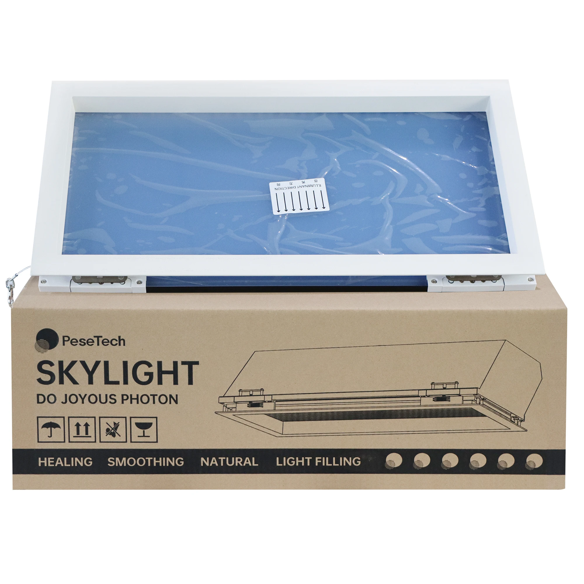 Pesetech 2*4ft Artificial Skylight Smart Led Blue Sky Panel Light ...