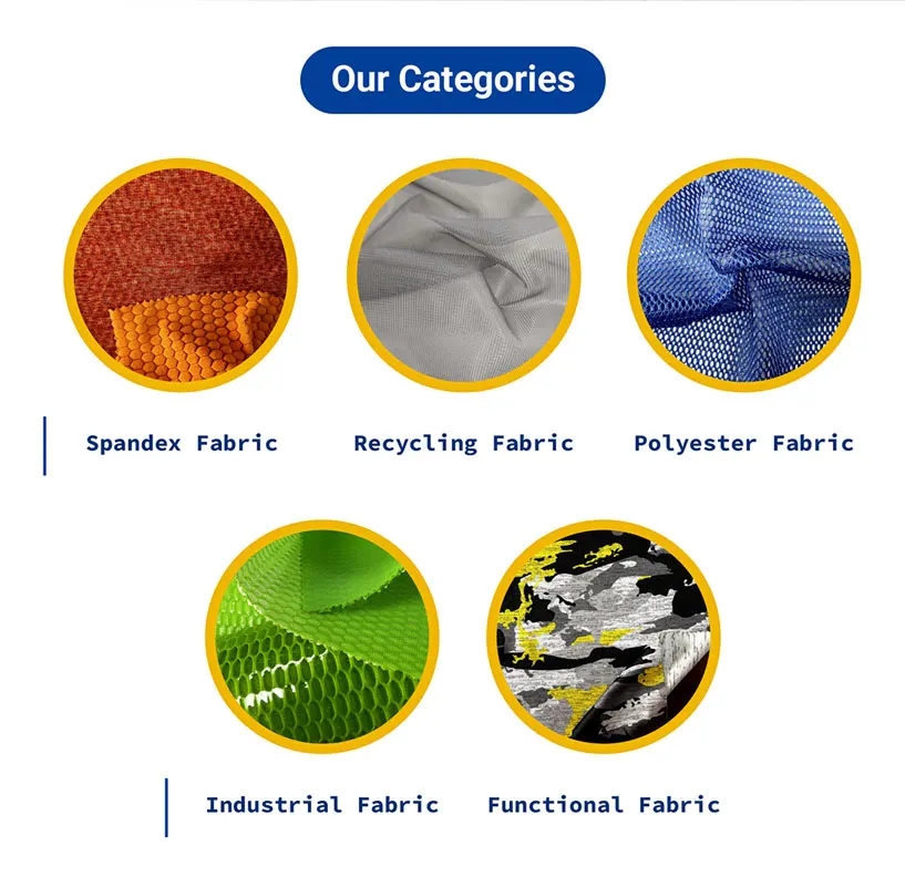 3d Air Spacer Sandwich Mesh Fabrics 57" 351gsm Industry Use Material ...