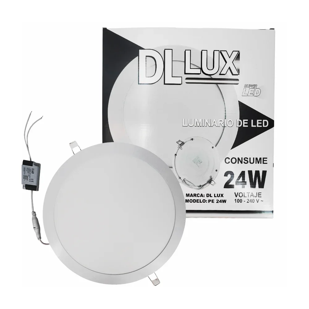 DL Lux Round LED Ceiling Lamp 24W with 1680 Lumens White Light 6000K ...