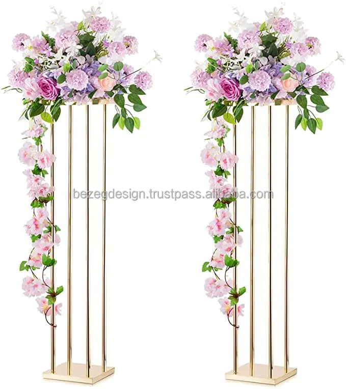 60cm Tall Vase Stands 10-Pack Geometric Flower Stands - 60cm Tall ...