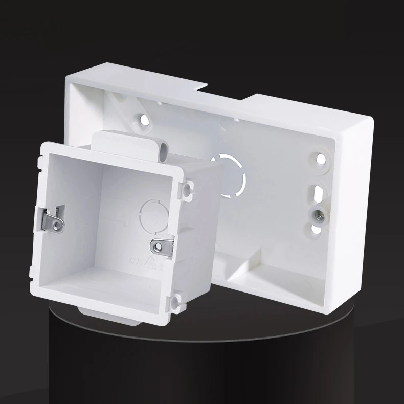 Surface Mount Pvc Junction Box Home Use Wall Socket Bottom Box One Gang ...