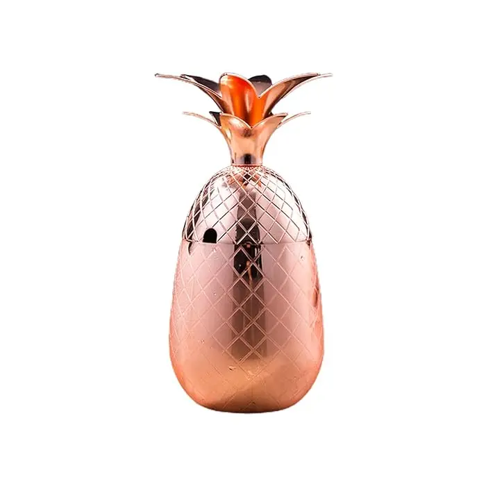Stainless Steel Pineapple Tumbler Copper Mug Gold Drinkware Metal ...