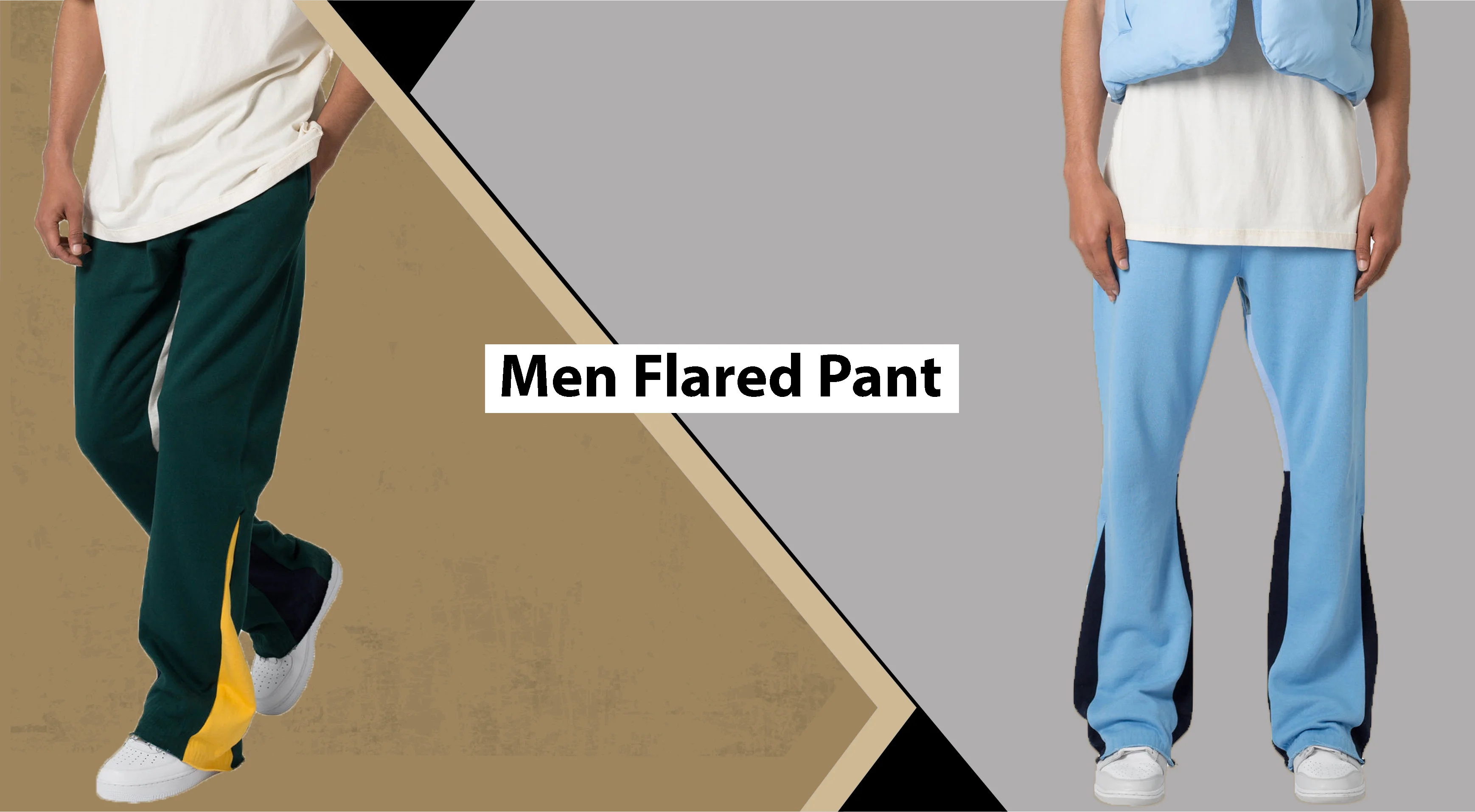 Men's Flare Sweatpants Jogger Cotton - High Quality Custom