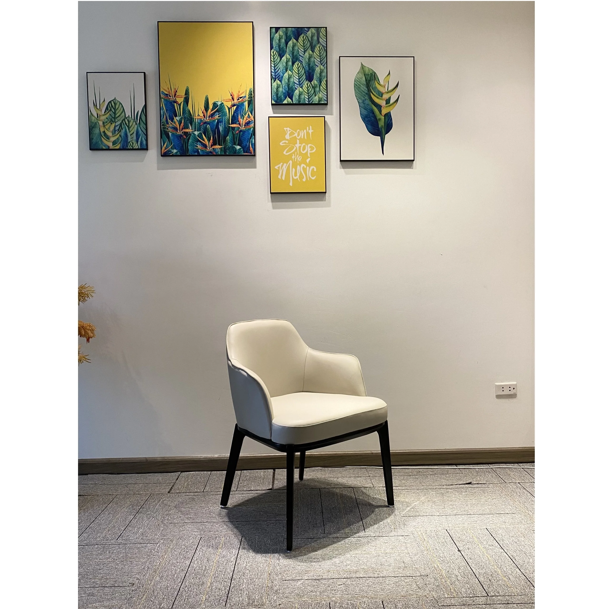 Genuine Leather Pvd-plated Stainless Steel Legs Kitchenroom Genuine ...