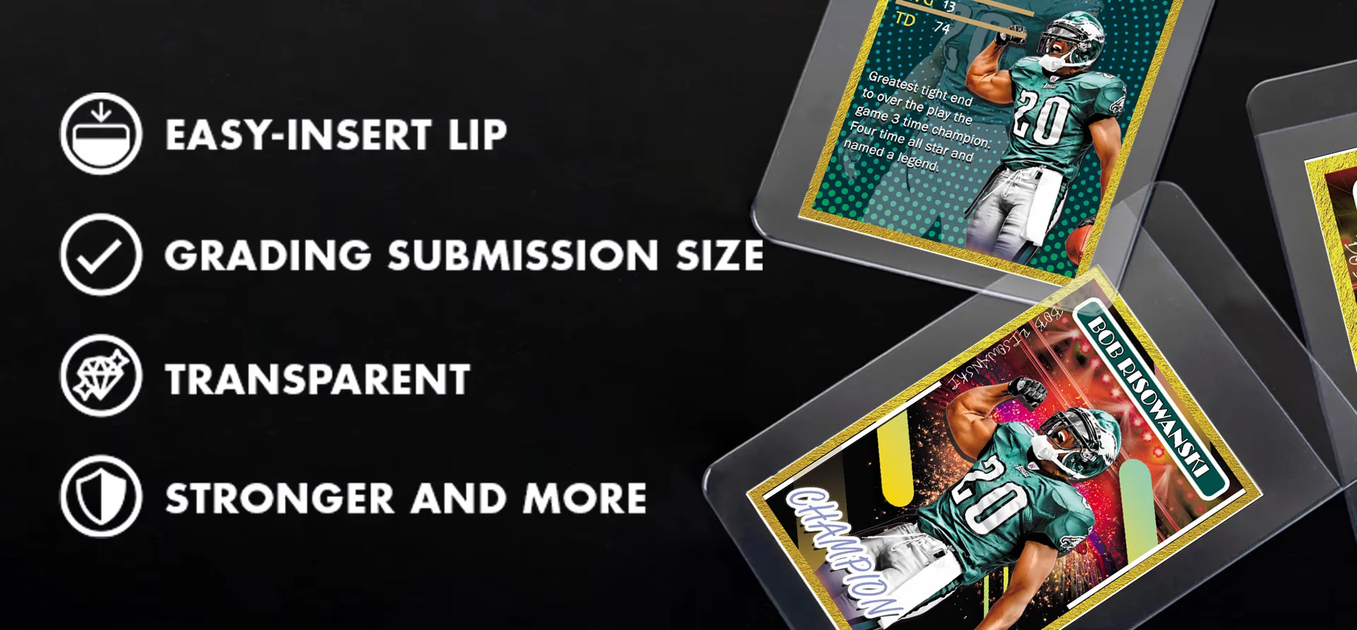 Semi-rigid Card Holder for Graded Card Submission Trading