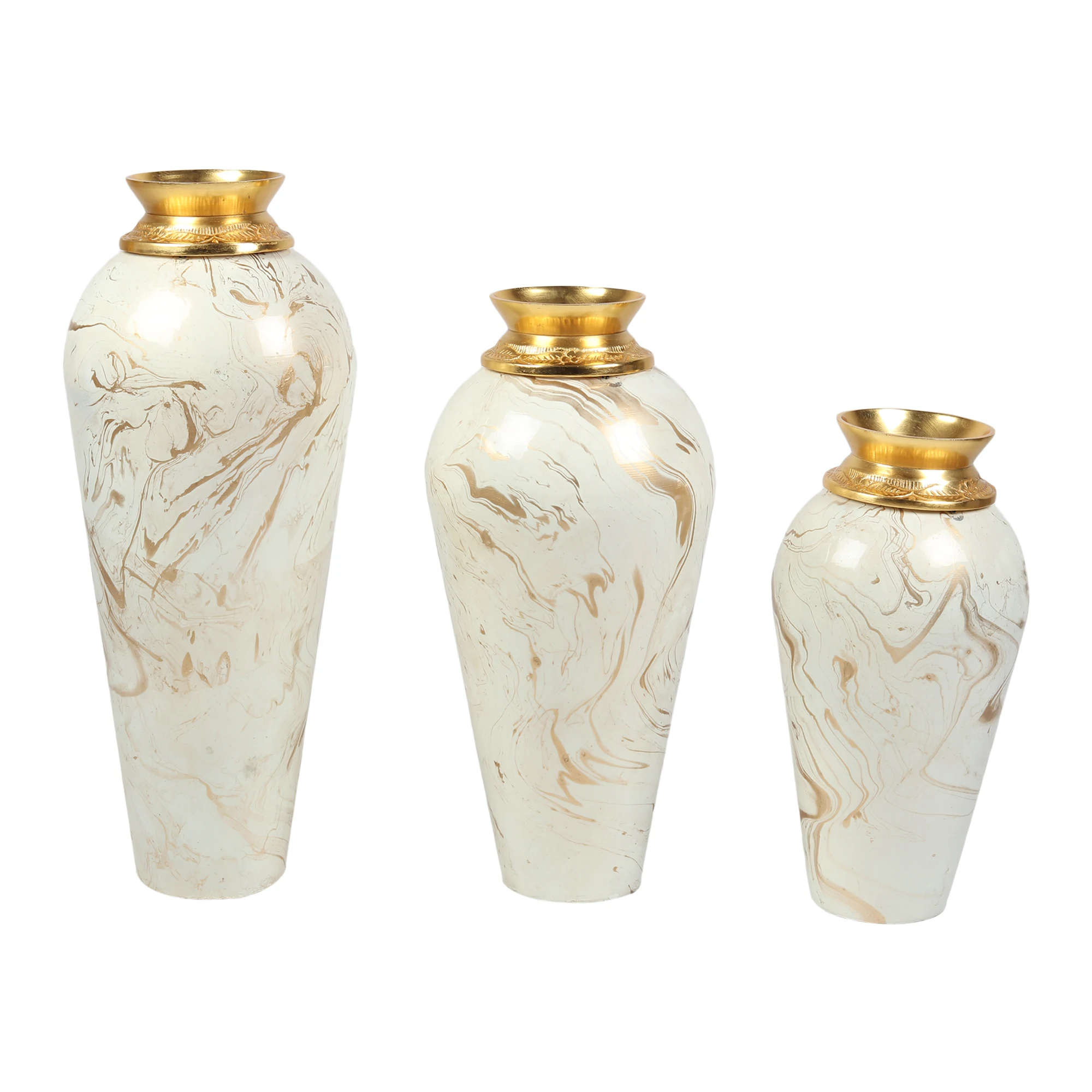 Luxury Modern Design Metal Flower Floor Vase For Home And Garden ...