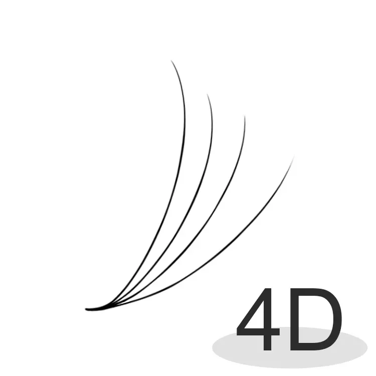 12d 14d Lines Lash Premade Russian Volume Fans Big Trays Sharp Stem Pre ...