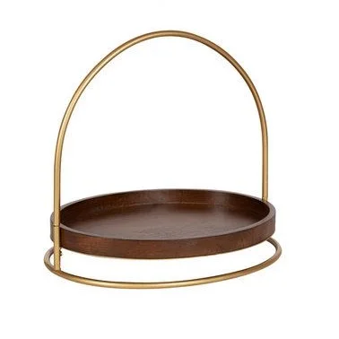 Galvanized Oval Shape Wood Food Serving Tray Finest Quality Dessert ...